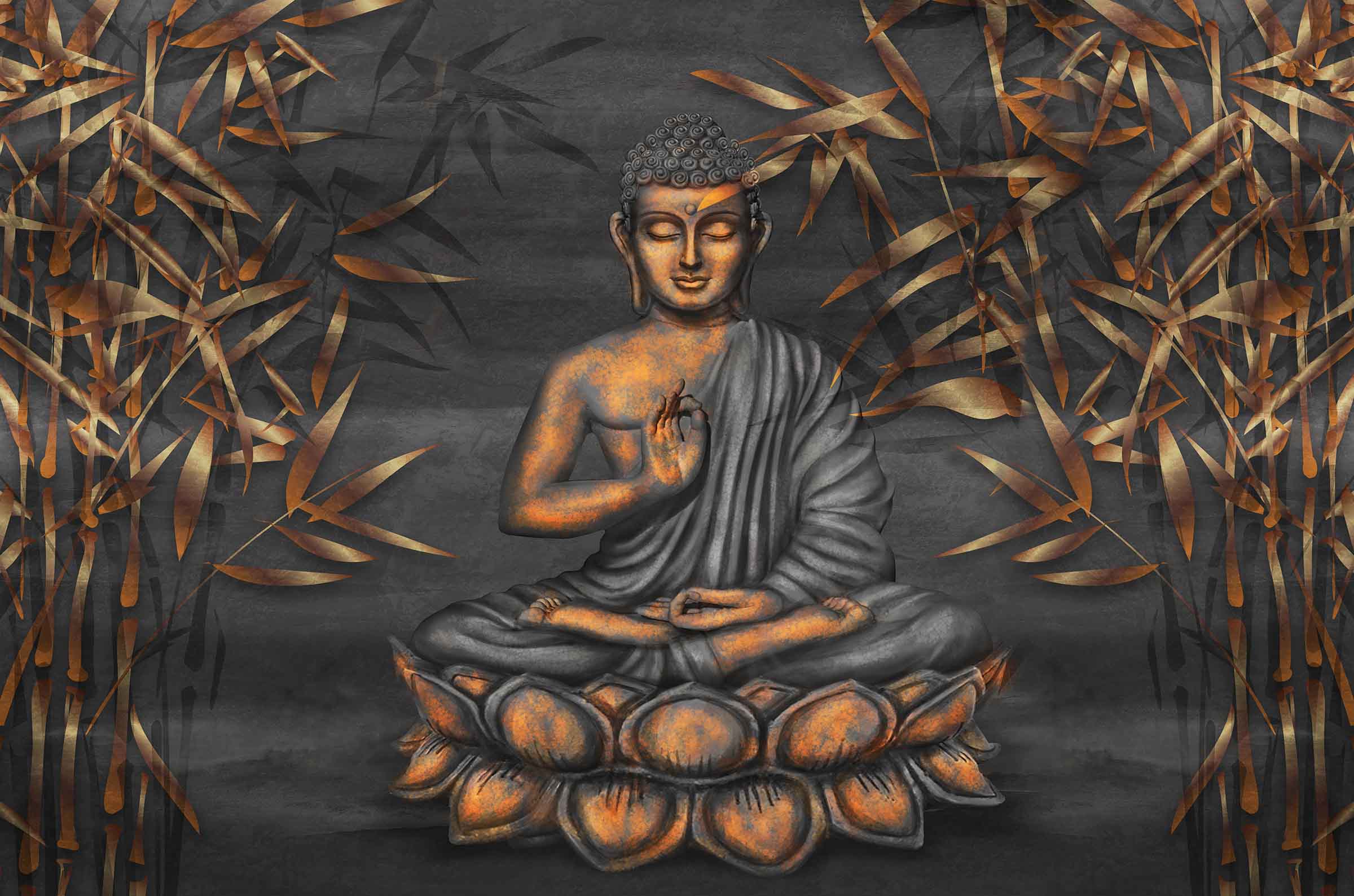 Blessing Buddha Wallpaper Buddha Wallpaper for Spiritual Wall Art