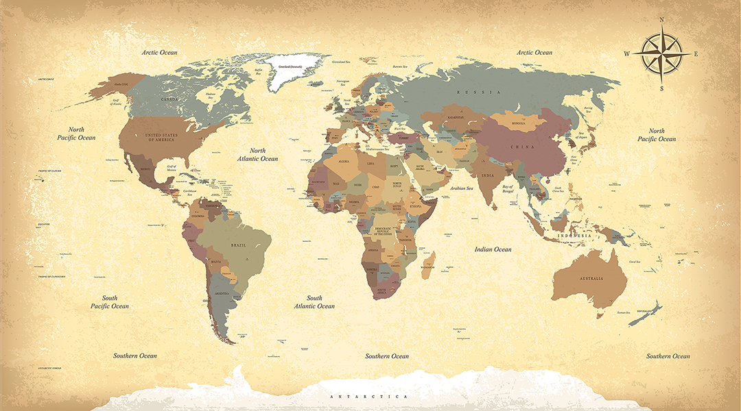 Decorate your Office Wall and Meeting Room with World Map Wallpaper ...