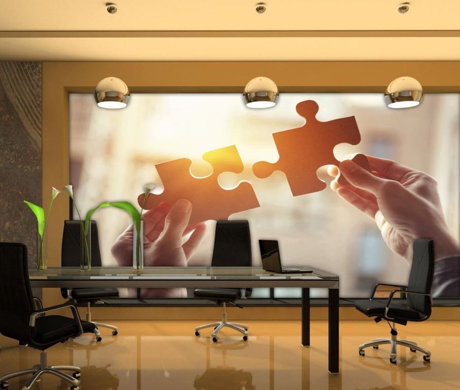 Modern Corporate Office Wall Murals & Wallpaper